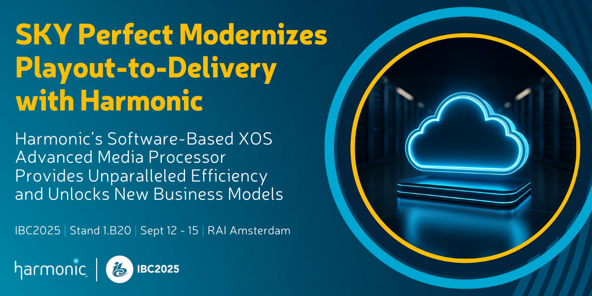 SKY Perfect Modernizes Playout-to-Delivery with Harmonic